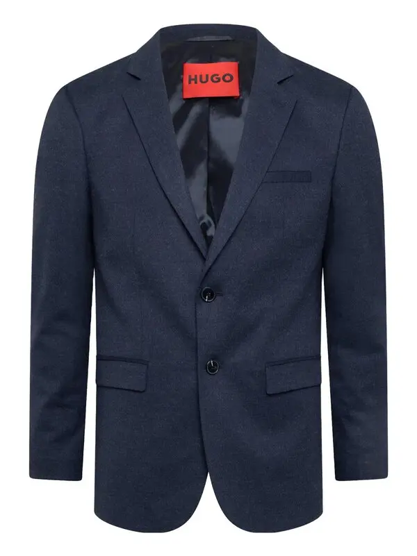 Hugo Boss Slim-fit Long-sleeve Blazer - Black