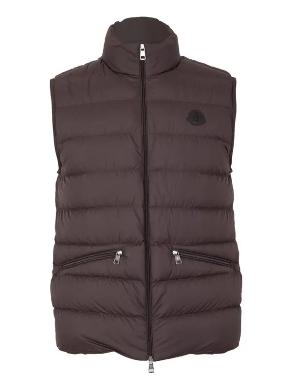 Moncler Sleeveless Puffer Vest - Black
