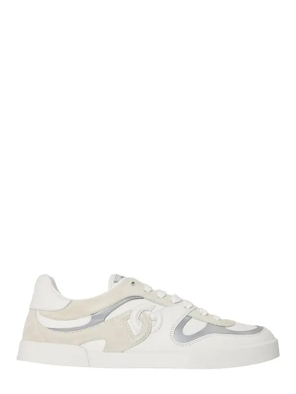 Dolce & Gabbana Color Blocked Low Top Sneakers - White