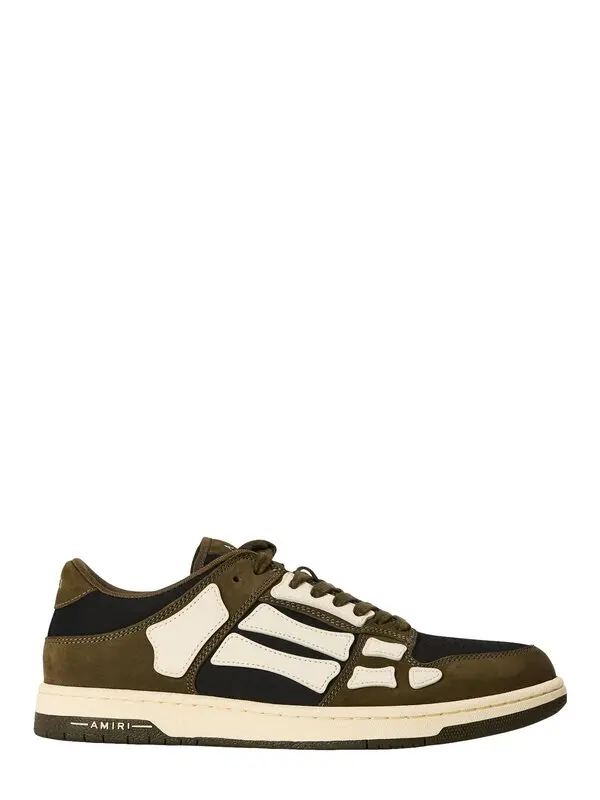 Amiri Skeleton Top Low Trainers - Black