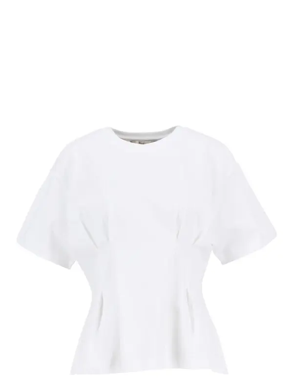 Barbour Pleated T-shirt - White
