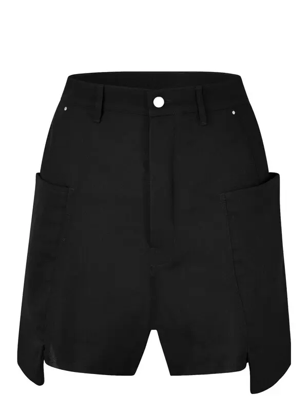 Rick Owens High-waisted Utility Mini Shorts - Black