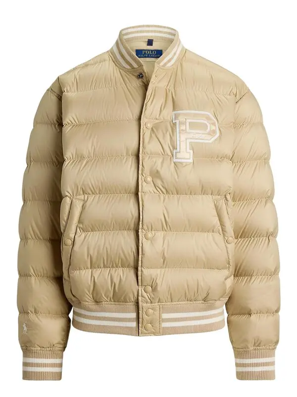 Polo Ralph Lauren Cropped Down Jacket - Nude