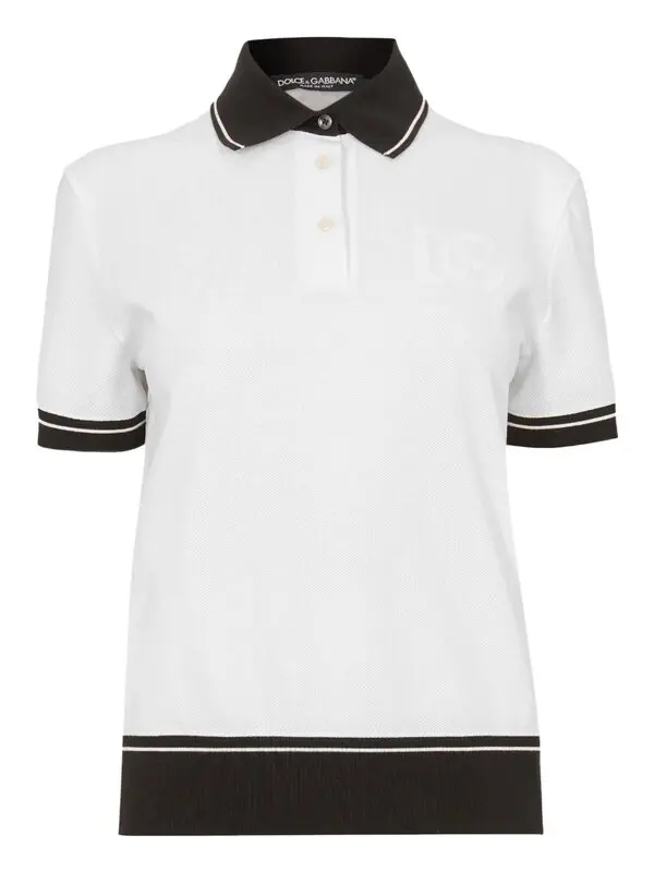 Dolce & Gabbana Short-sleeve Polo Shirt - White