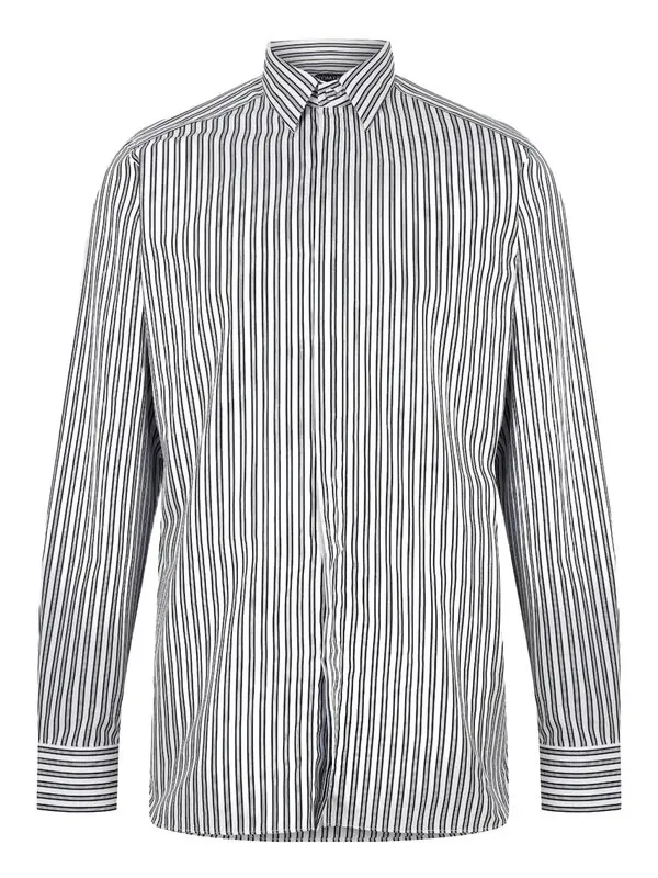 TOM FORD Striped Shirt - White/black