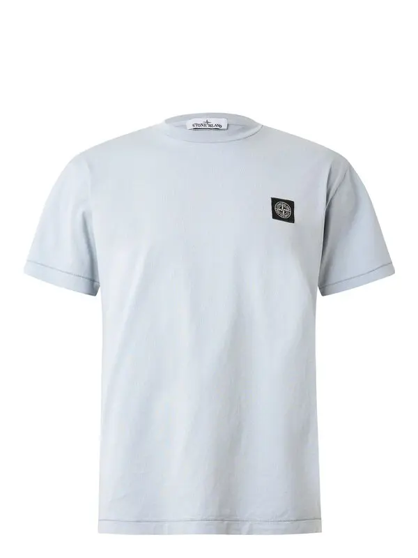 Stone Island Cotton Compass Logo Patch T-shirt - No