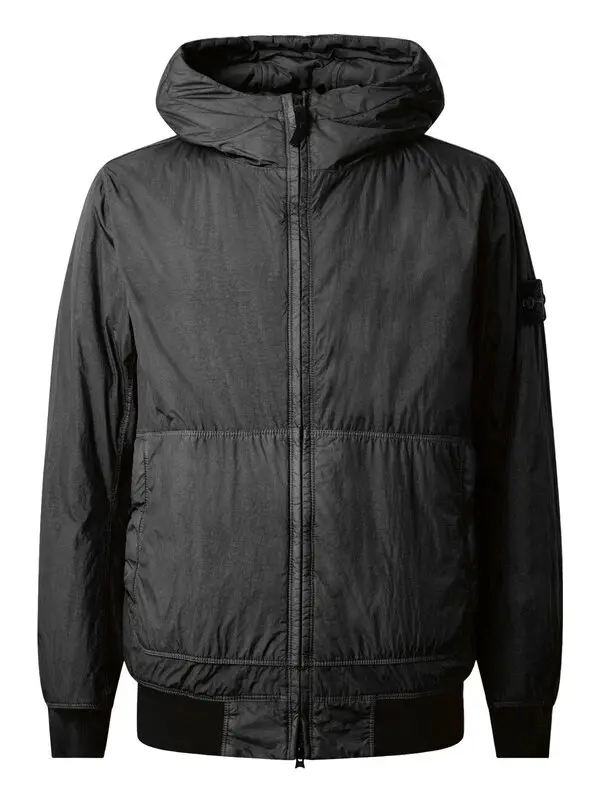 Stone Island Zip-up Hooded Jacket - No