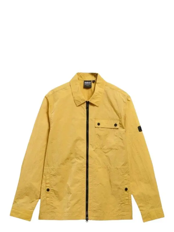 Barbour Inline Cotton Long Sleeve Overshirt - Yellow