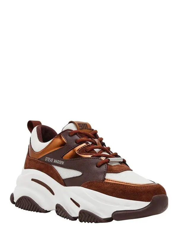 Steve Madden Color-block Dad Sneakers - Brown