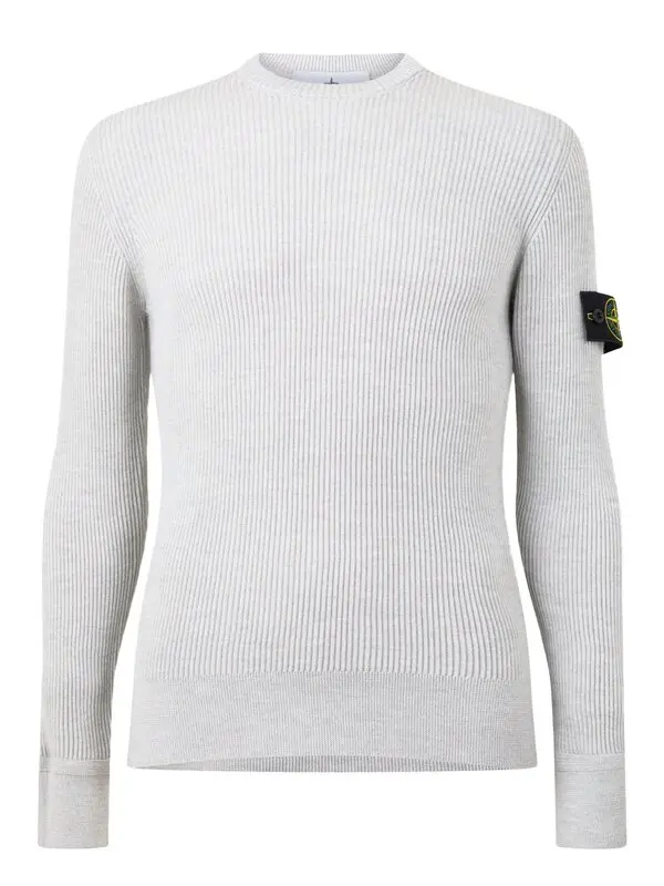 Stone Island Crew Neck Knit Sweater - No