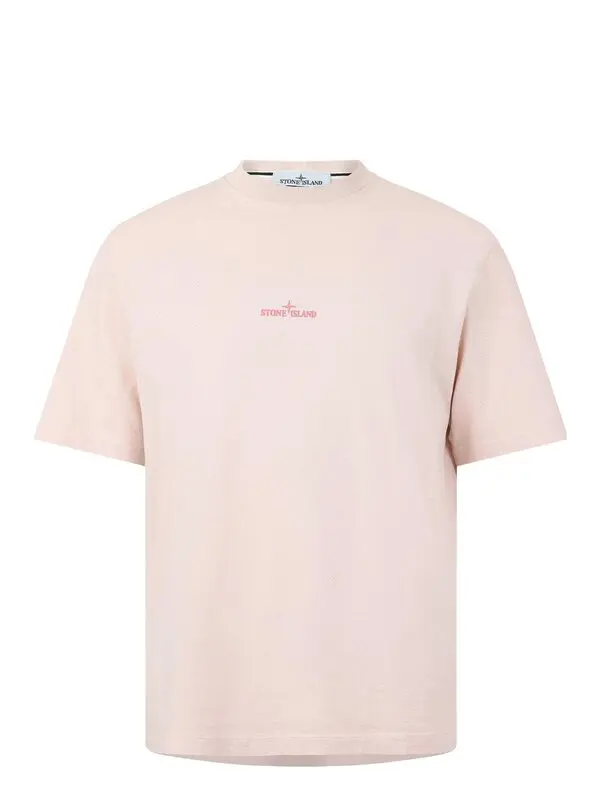 Stone Island Crew Neck Short Sleeve T-shirt - Pink