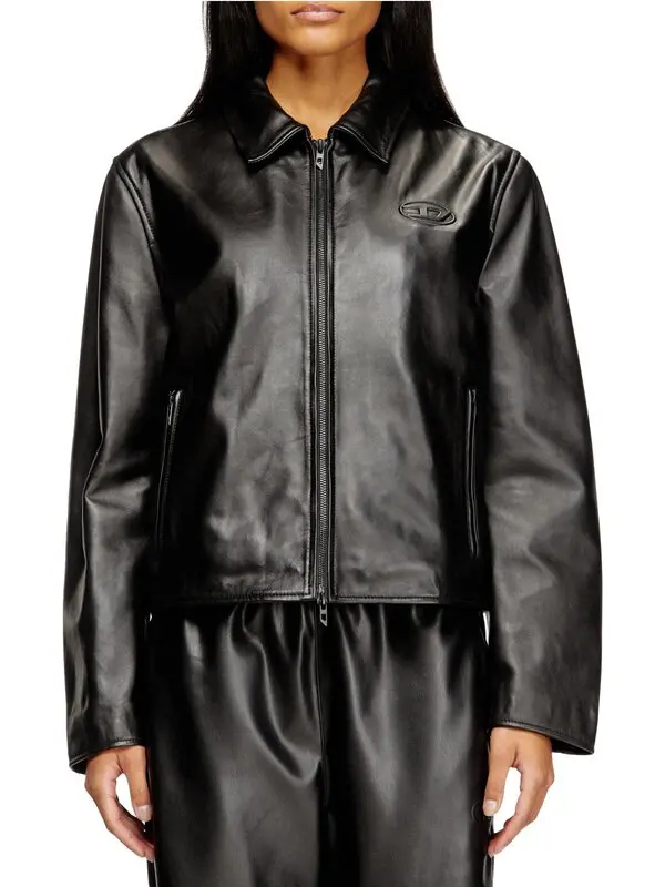 DIESEL® Leather Jacket - Black