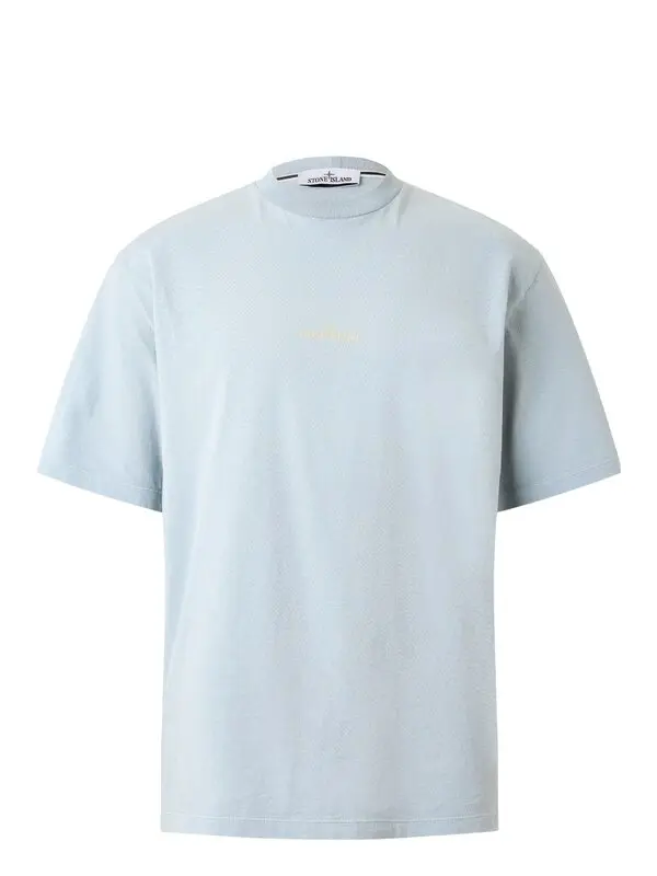 Stone Island Crew Neck Short Sleeve T-shirt - Blue