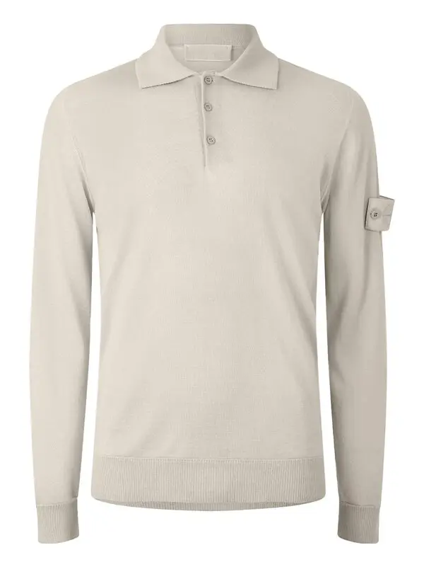 Stone Island Solid Color Polo Shirt - Nude