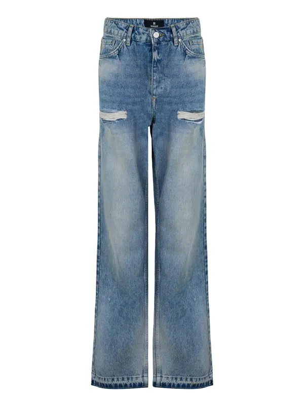 REPRESENT Solid Straight Leg Jeans - Gray
