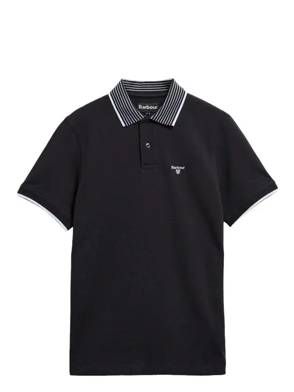 Barbour Short-sleeved Polo Shirt - Black