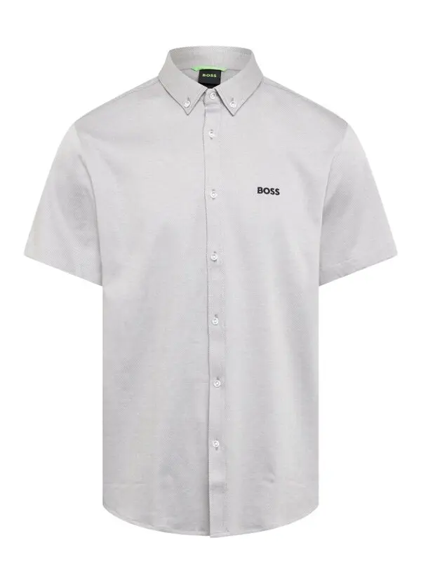 Hugo Boss Short-sleeve Knit Shirt - White