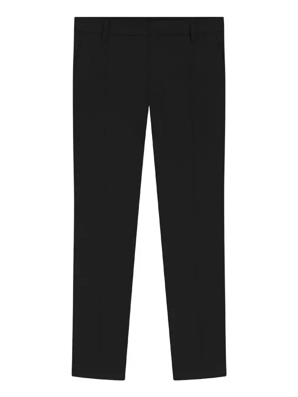 Hugo Boss Full-length Straight-leg Tailored Trousers - Black