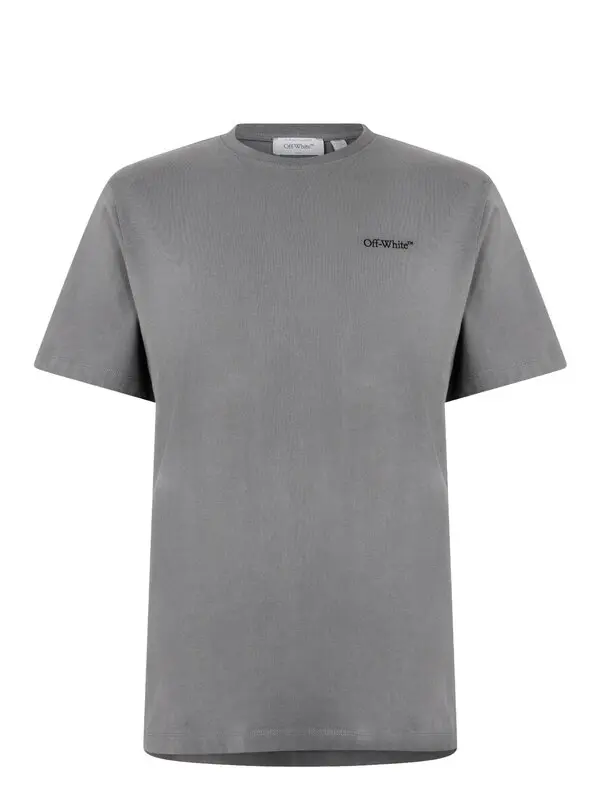 Off-White Short Sleeve T-shirt - Gray
