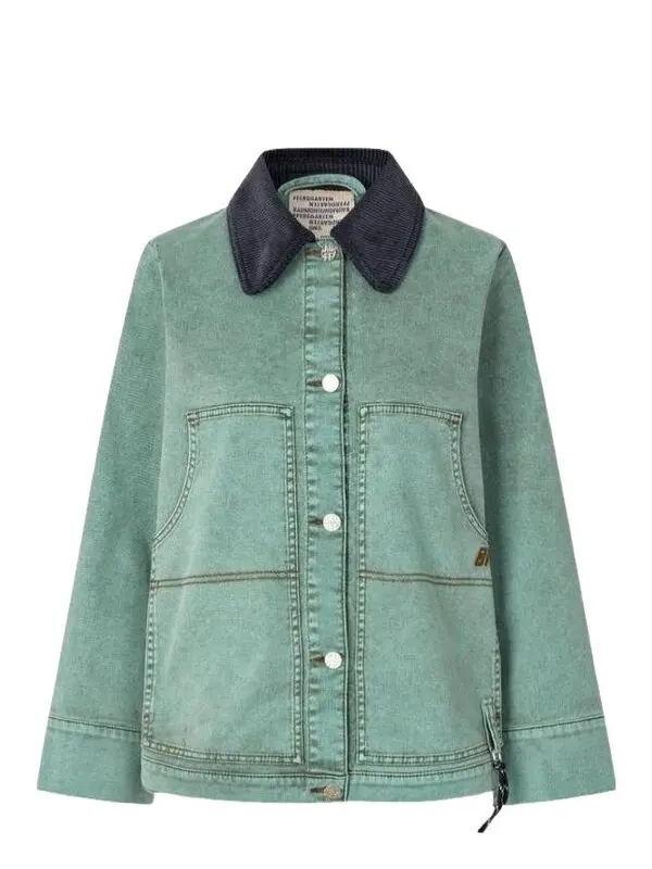 Baum Und Pferdgarten Collared Long Sleeve Casual Jacket - No
