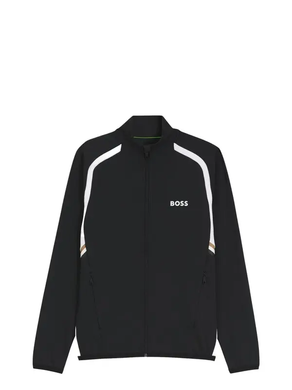 Hugo Boss Full-zip Track Jacket With Contrast Stripe Detailing - No