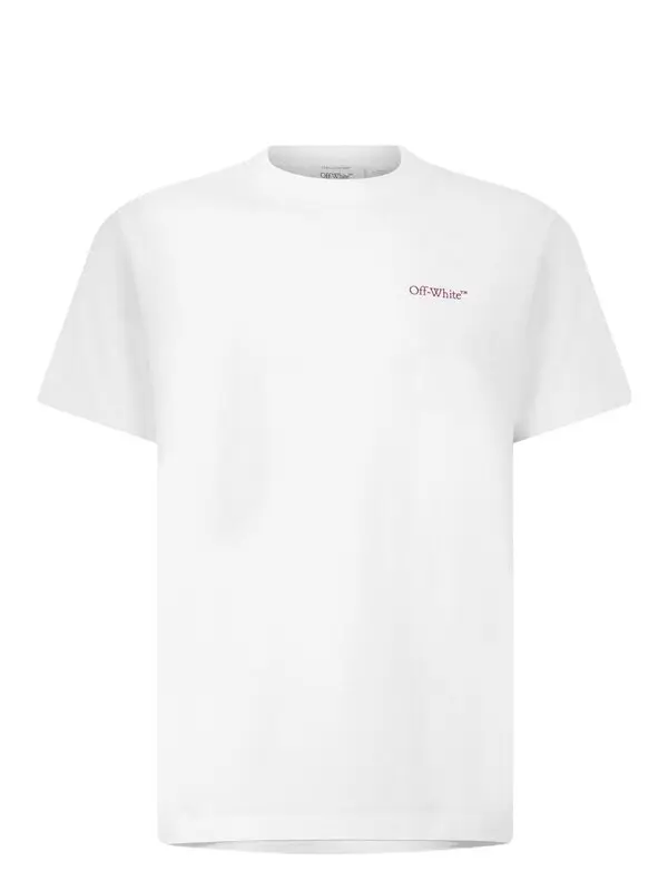 Off-White Crew Neck Short Sleeve T-shirt - No