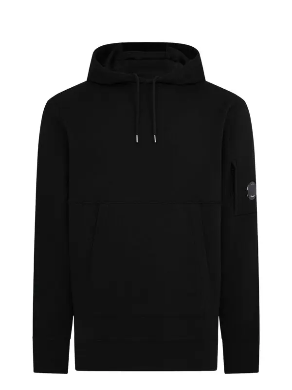 C.P. COMPANY Micro Lens Over-the-head Hoodie - Black