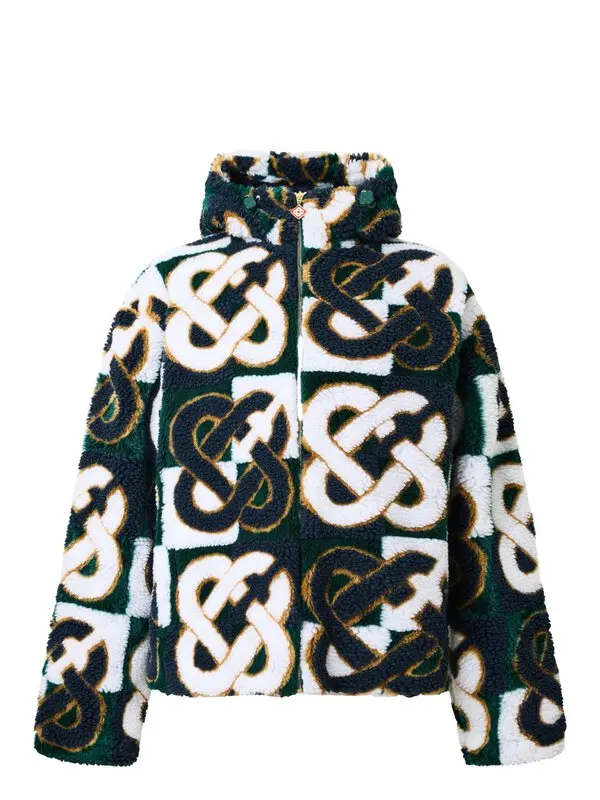 Casablanca Printed Fleece Jacket - Green
