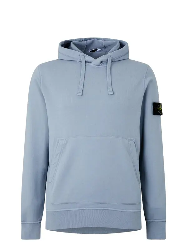 Stone Island Pullover Hooded Sweatshirt - Blue