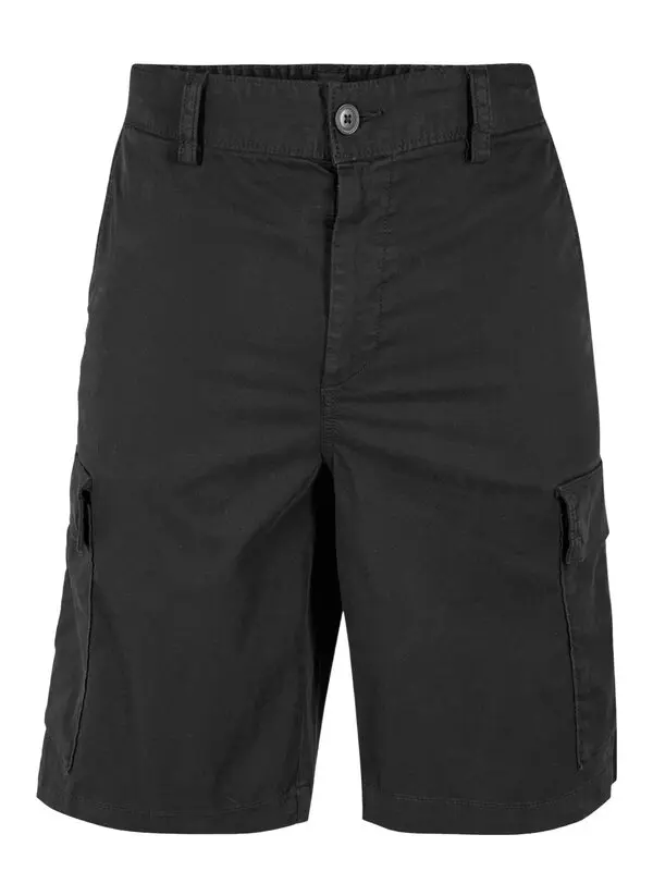 Hugo Boss Cargo Shorts With Functional Pockets - Black