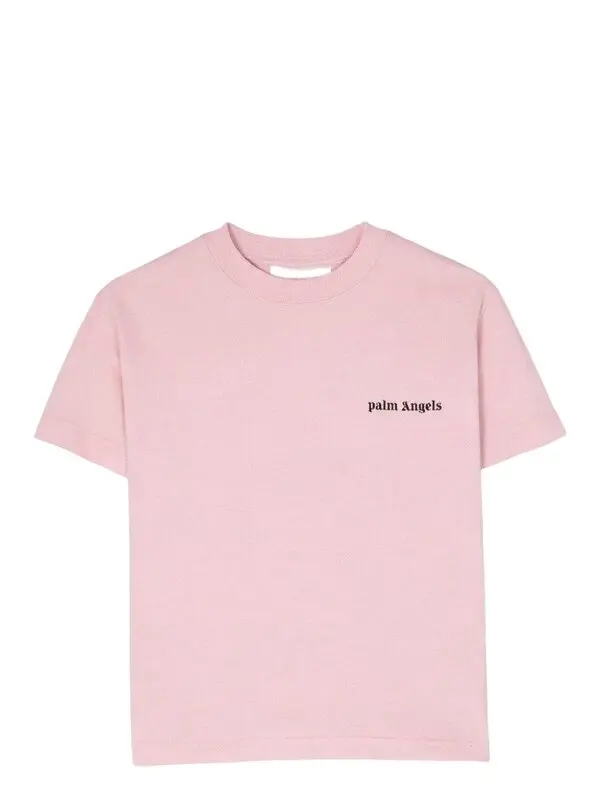 Palm Angels Logo Short Sleeve T-shirt - Pink