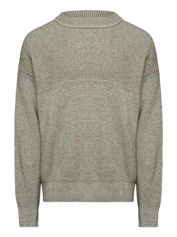 Hugo Boss Crew Neck Knit Sweater - Gray