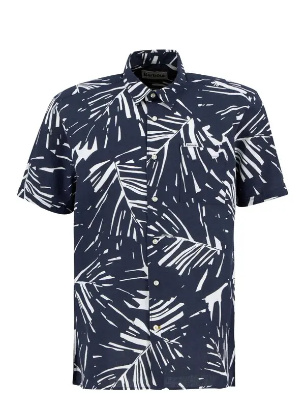 Barbour Short-sleeved Printed Shirt - Black