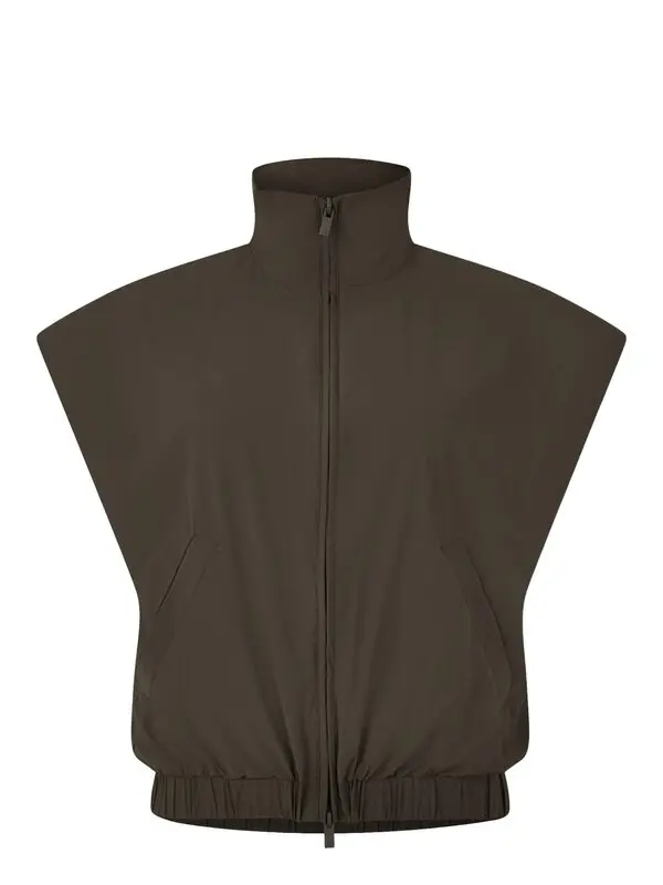 Fear Of God Zippered Vest - Brown