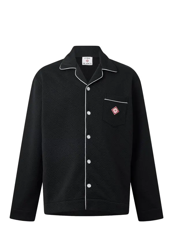 Casablanca Long-sleeve Button-up Shirt - Black