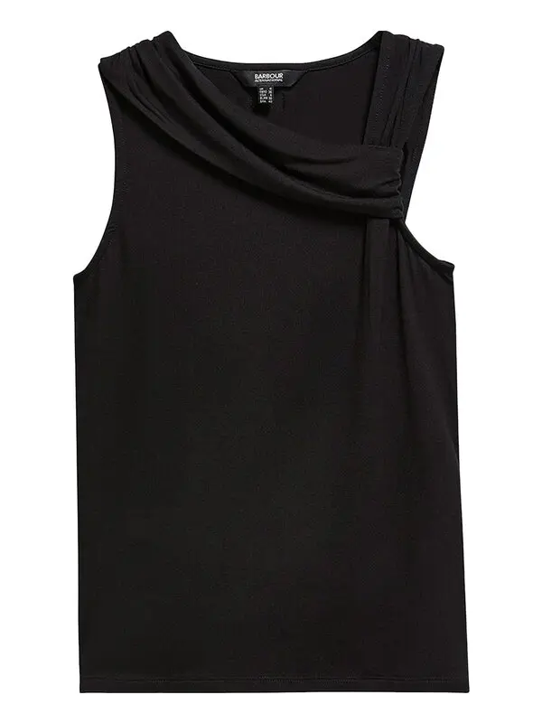 Barbour Pleated Detail Top - Black