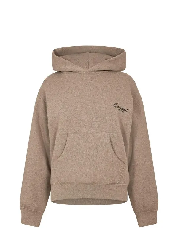 Fear Of God Logo Hoodie - Nude