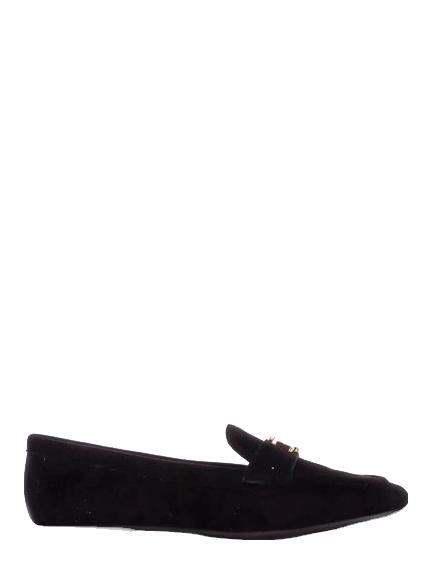 Ralph Lauren Logo Plaque Slip-on Loafers - Black
