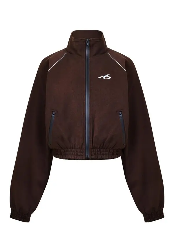 Balenciaga Zip-up Track Jacket With Logo Detail - Black