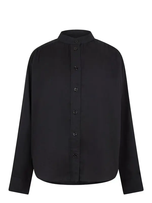Isabel Marant Étoile Violeta Cotton Poplin Blouse - Black