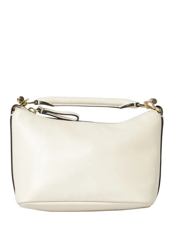 Ralph Lauren Mini Blaike Leather Tote Bag - White
