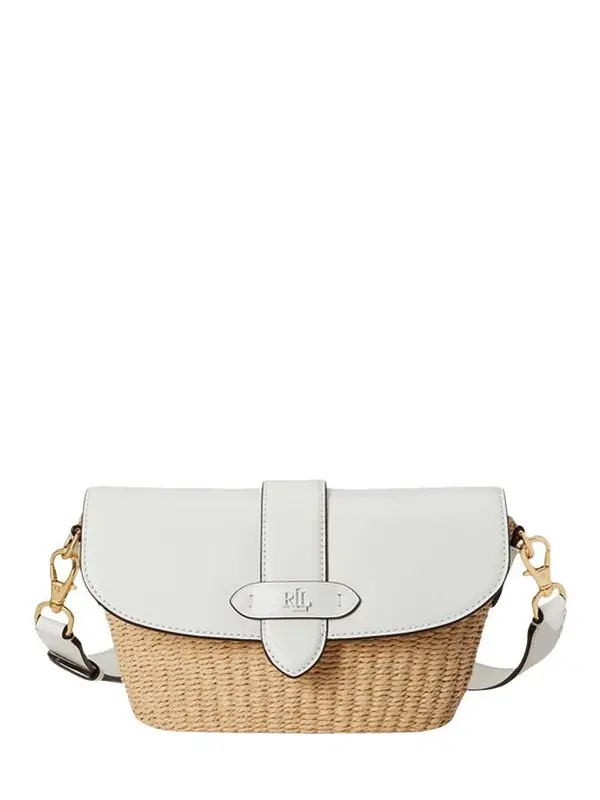 Ralph Lauren Lynden Appliqué Shoulder Bag - White