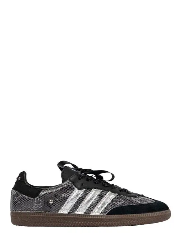 Adidas Embossed Lace-up Sneakers - Black