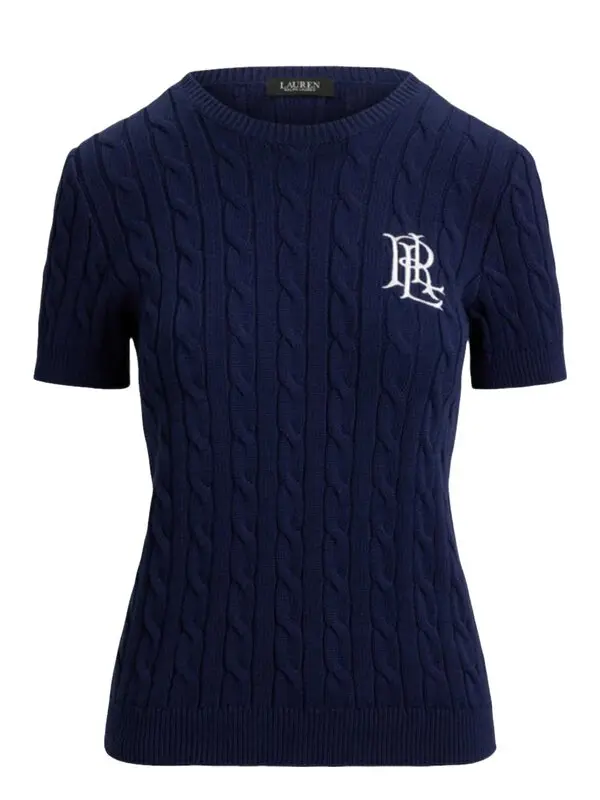 Ralph Lauren Cable-knit Logo Jumper - Black