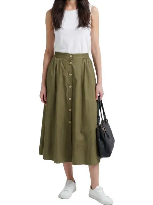 TWINSET Button-down Skirt - Green