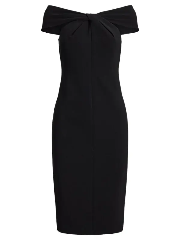 Ralph Lauren Boatneck Knotted Dress - Black