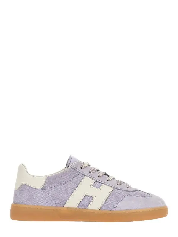 Hogan H" Logo Patch Sneakers - Purple