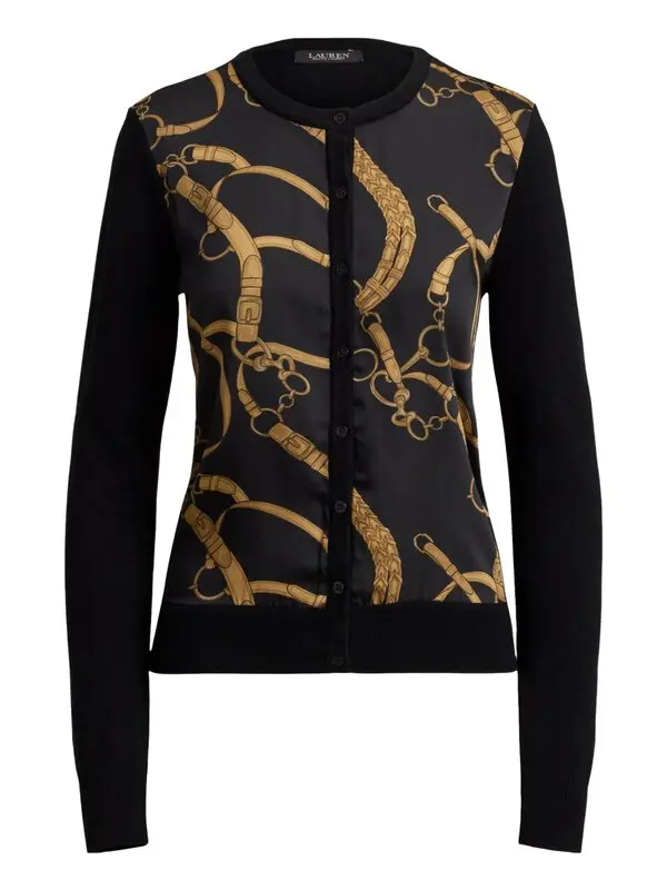 Ralph Lauren Printed Cardigan - Black