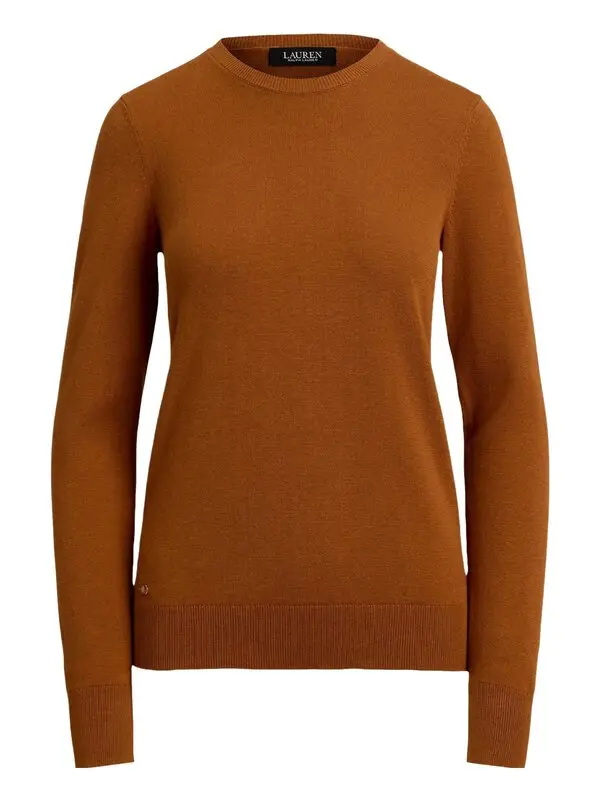 Ralph Lauren Long-sleeved Pullover With Round Neck - Brown