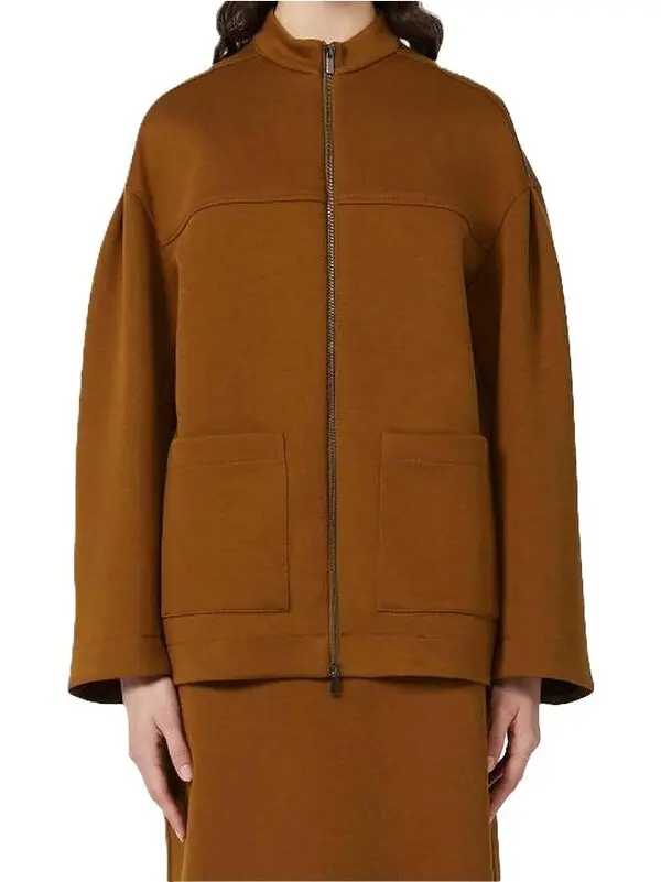 Max Mara Long-sleeved Casual Jacket - Brown
